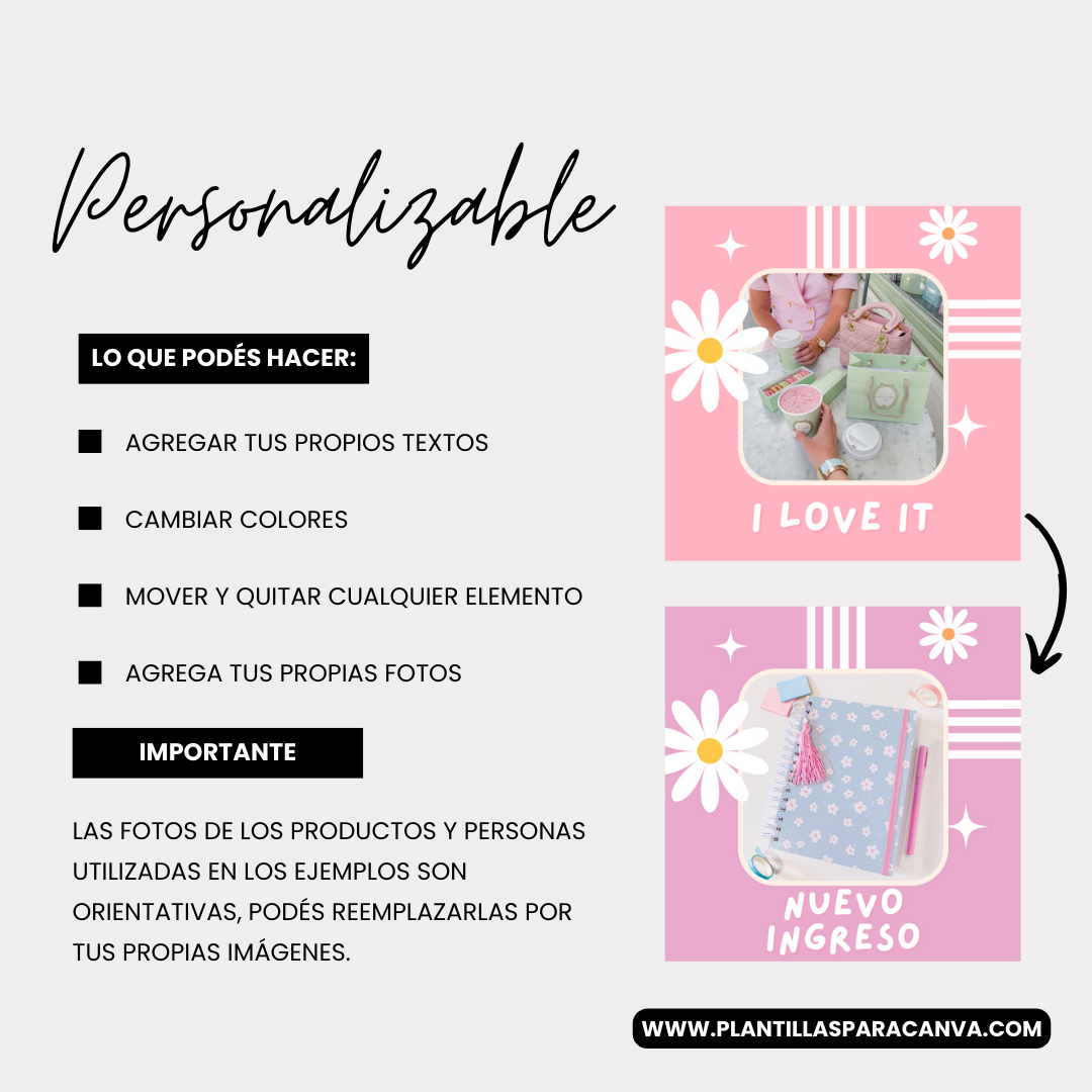 Plantillas Posteos – Total Black – Plantillas de Fiore